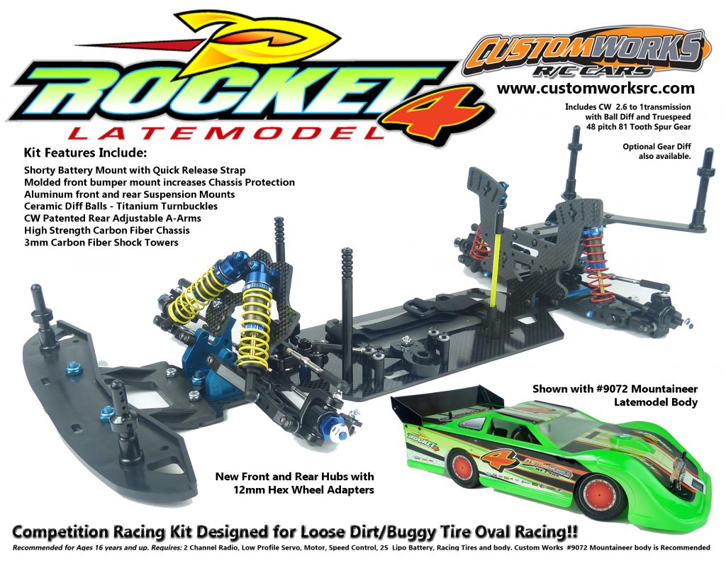 ROCKET 4 LATEMODEL KIT – Custom Works RC