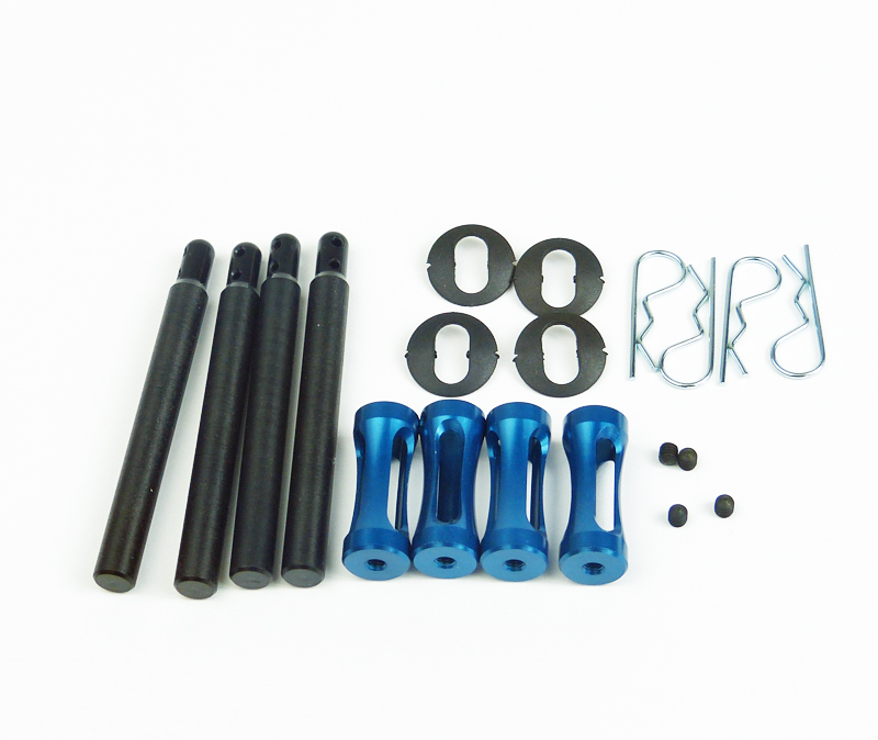 TRUESPEED ADJUSTABLE BODY MOUNTS w/3mm POSTS – Custom Works RC