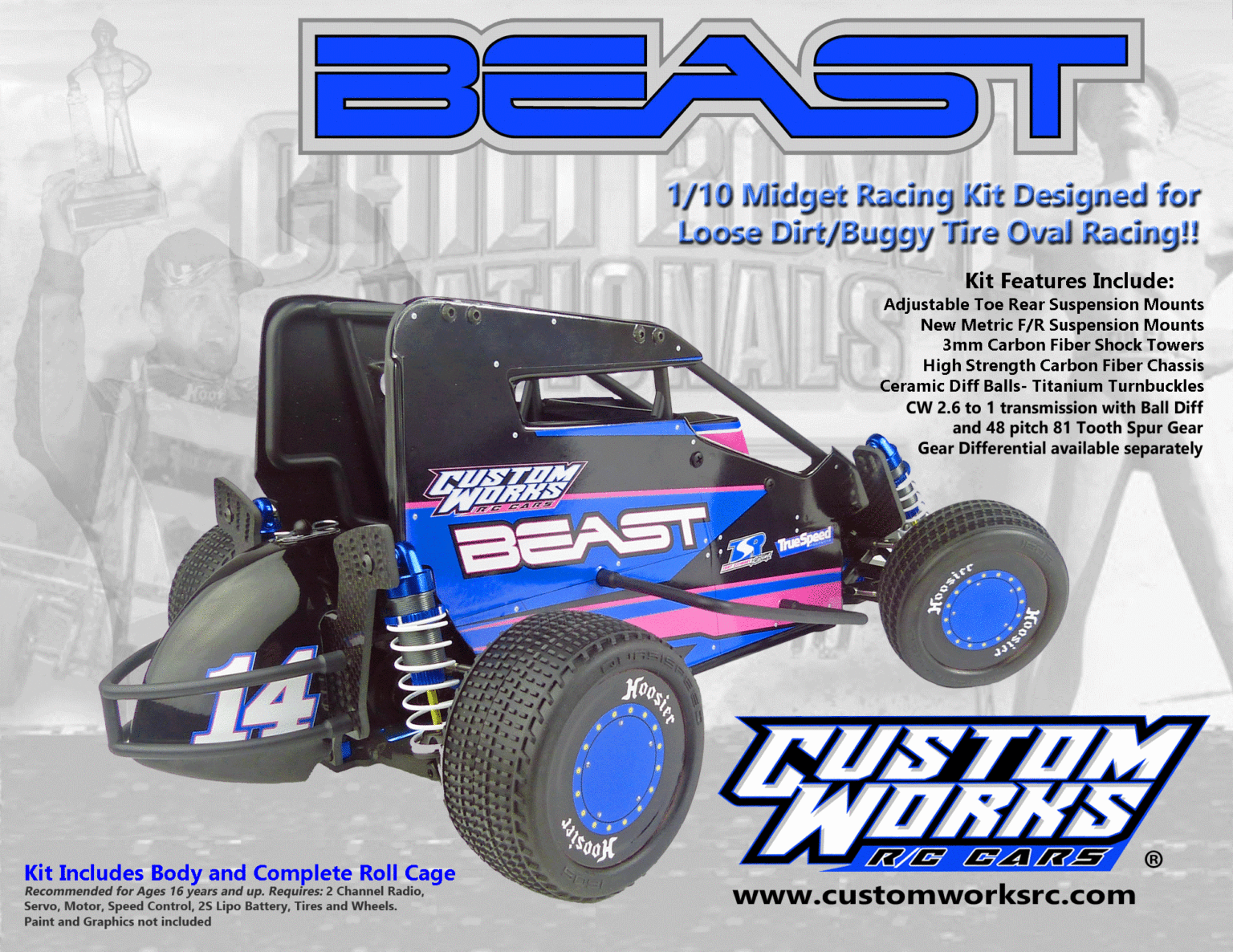 BEAST MIDGET KIT – Custom Works RC